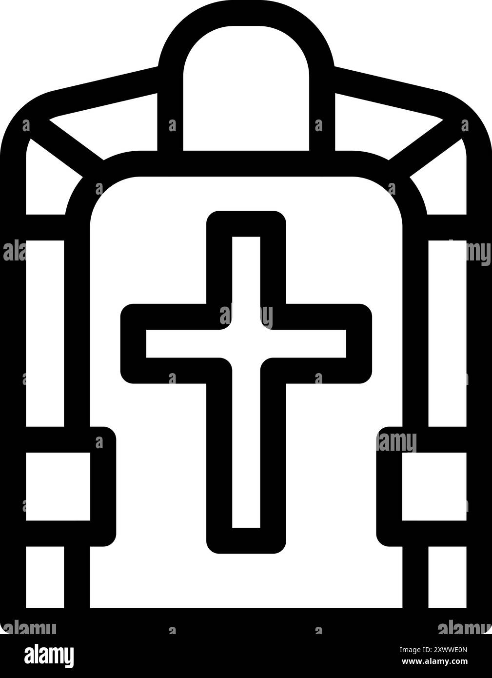 Jesus cross burial place Stock Vector Images - Alamy