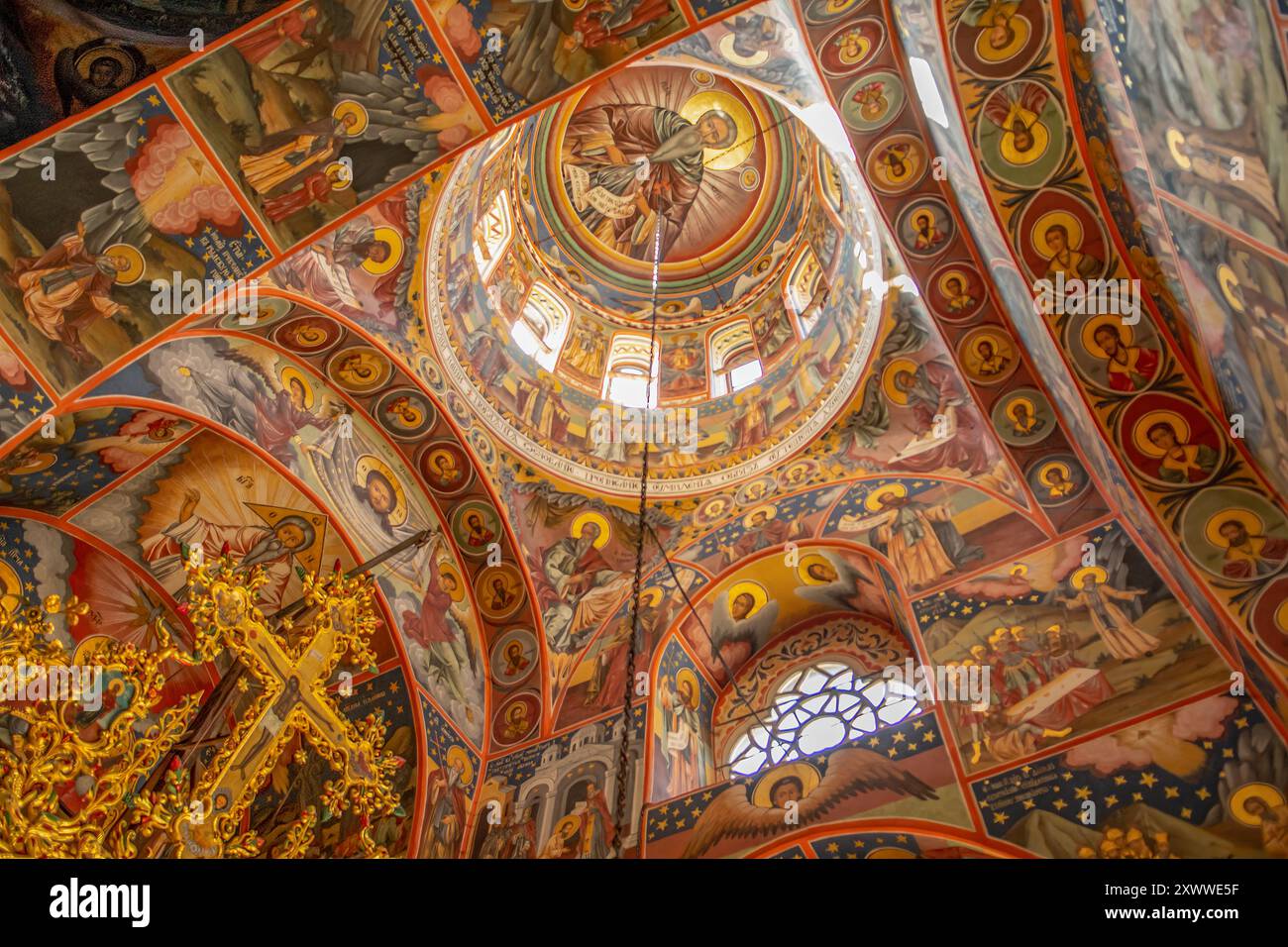 Inside of Dome at Rila Monastery, Rila, Bulgaria Stock Photo - Alamy
