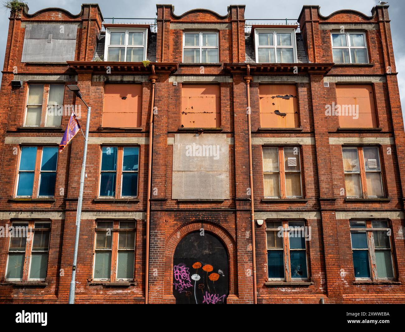 A view of an abandoned building. Belfast's visitor economy has enjoyed ...