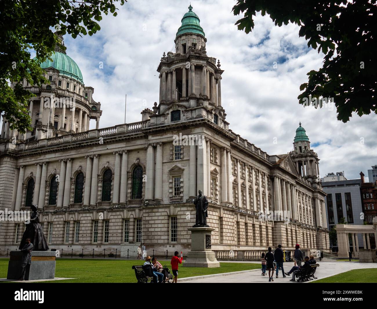 Tourists are seen enjoying the good weather. Belfast’s visitor economy ...