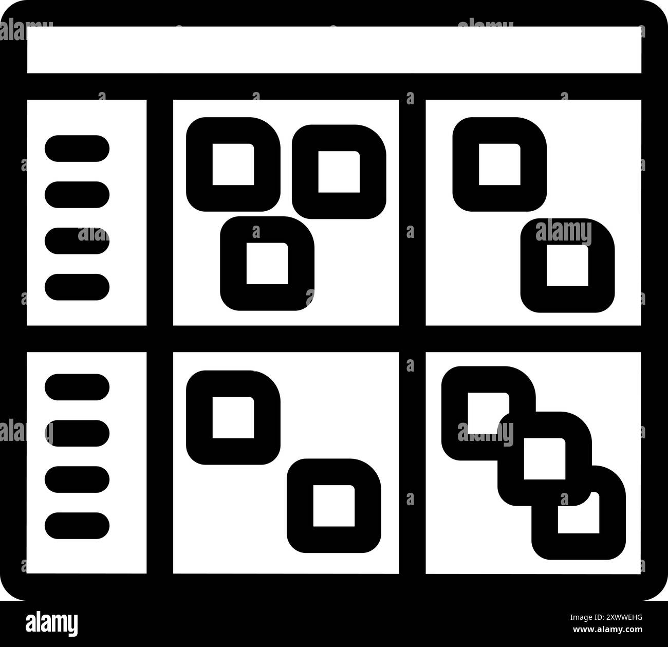 Simple Vector Icon Of A Programmer Building A User Interface With A 8247