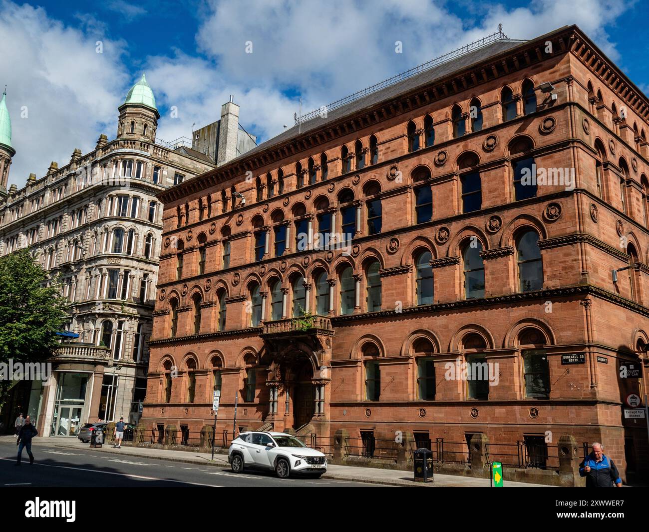 A view of an old building restored. Belfast's visitor economy has ...