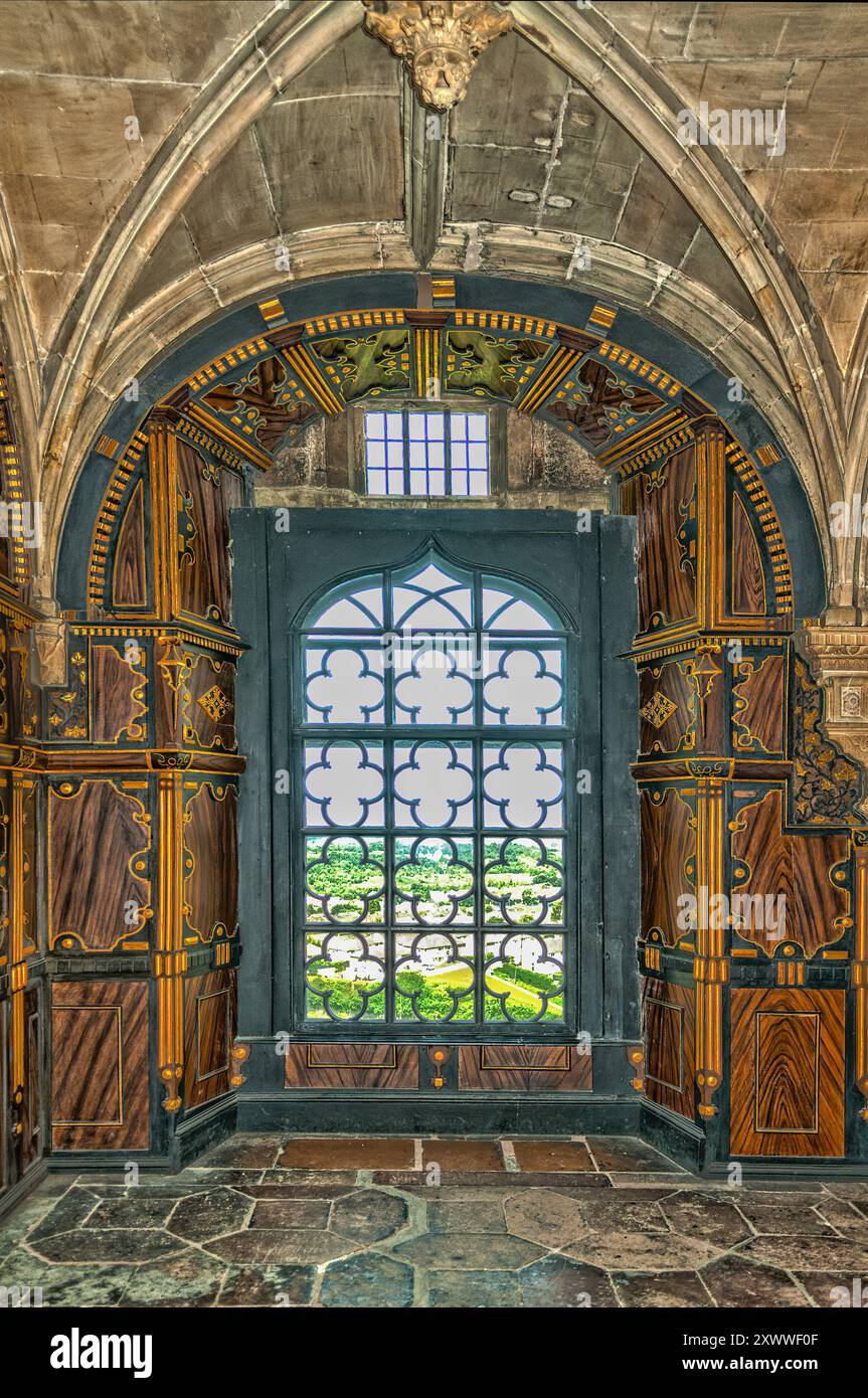 View inside magnificent castle hi-res stock photography and images - Alamy