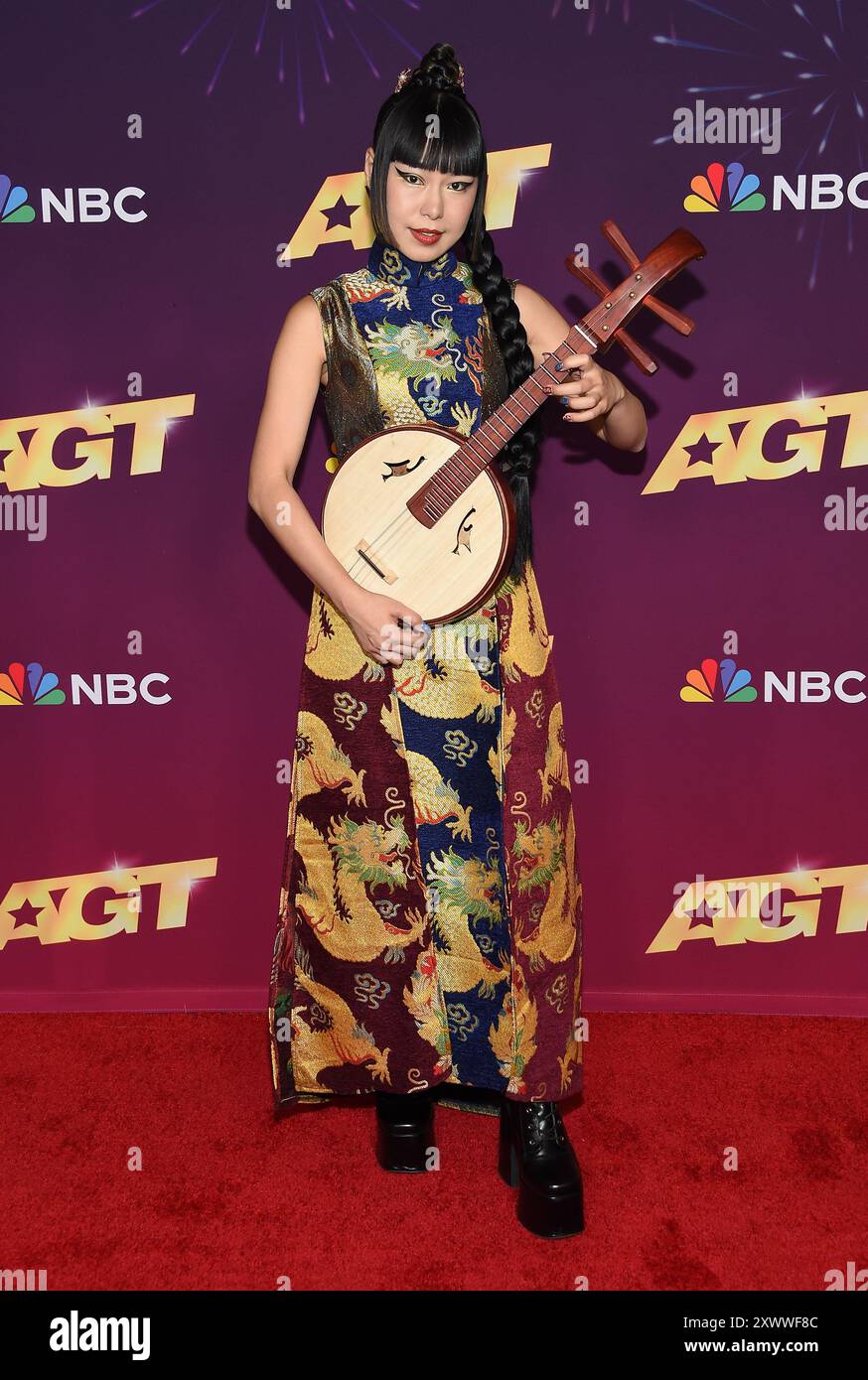 NiNi arriving to “America's Got Talent” Season 19 Live Show - Week 2 ...