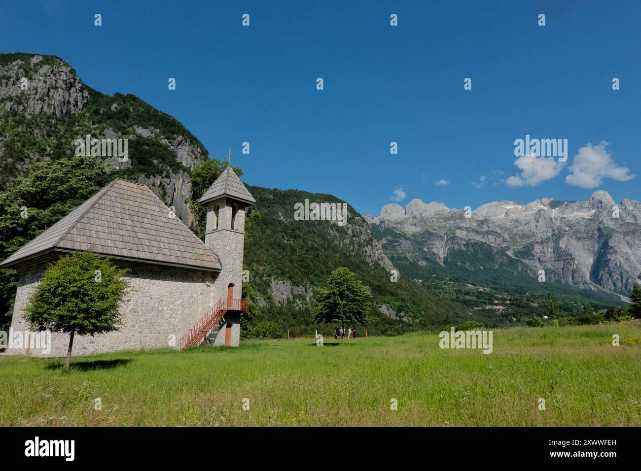 The church of Theth, Peaks of the Balkans, Accursed Mountains, Theth ...