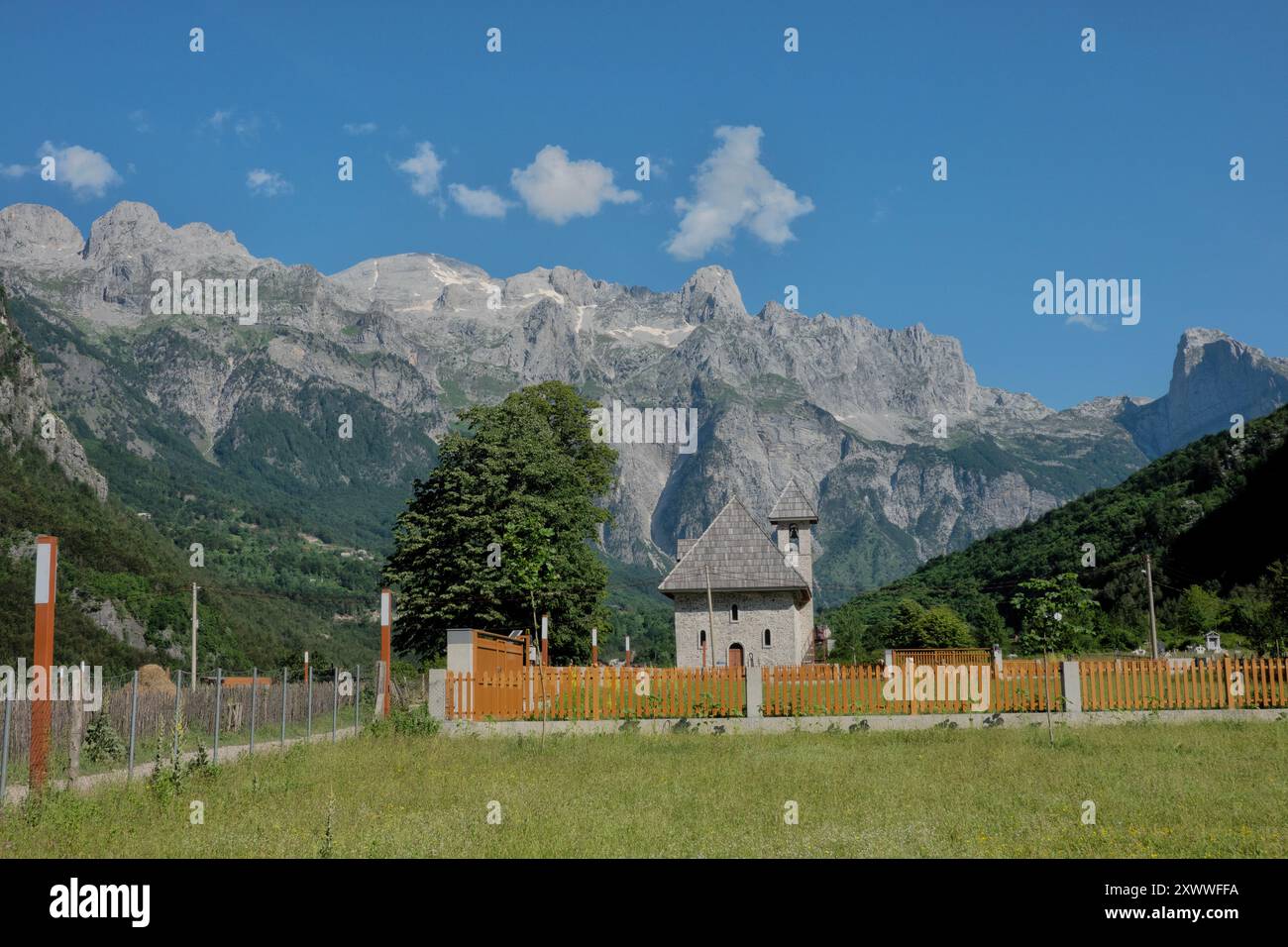 The church of Theth, Peaks of the Balkans, Accursed Mountains, Theth ...