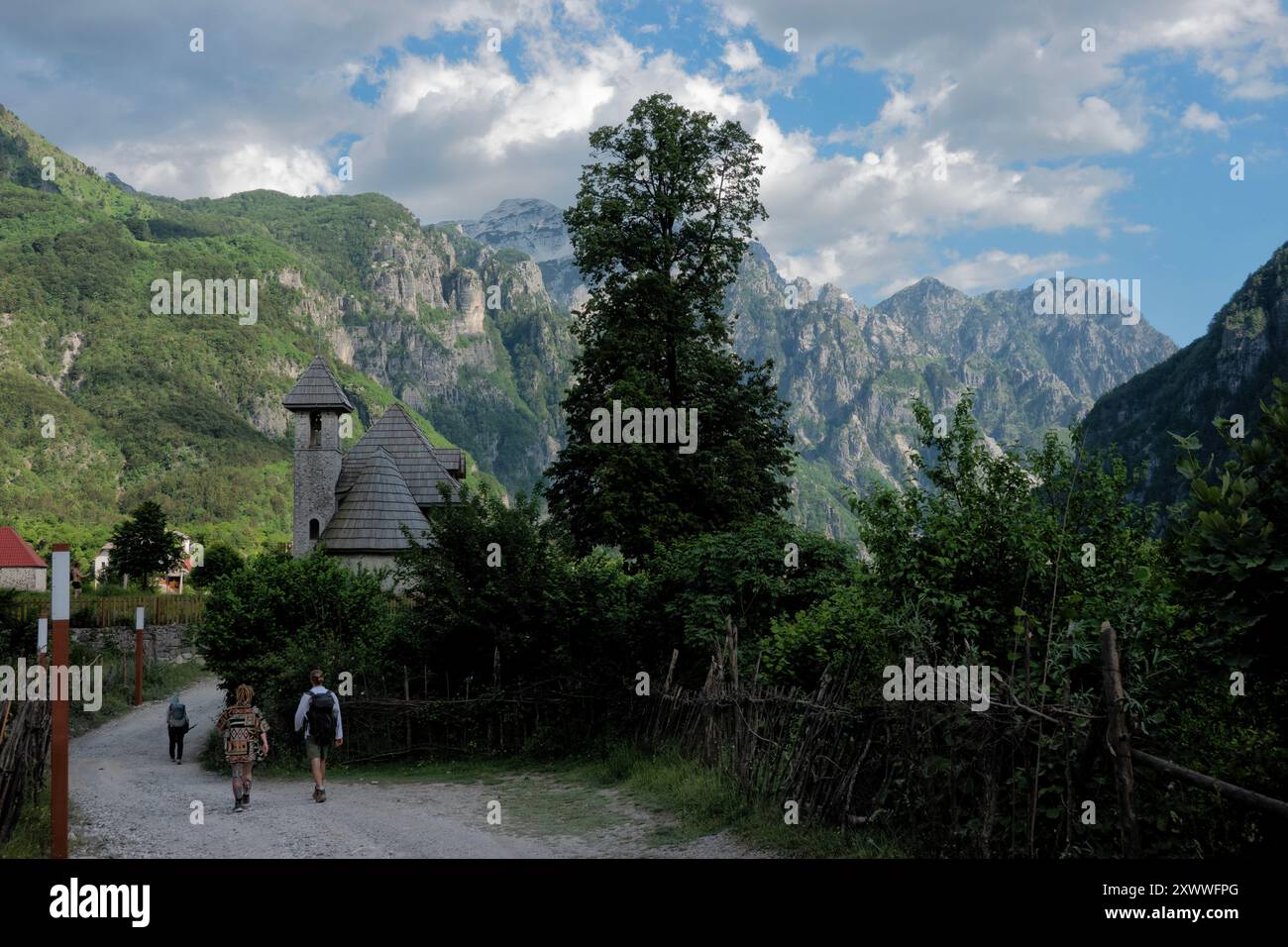The church of Theth, Peaks of the Balkans, Accursed Mountains, Theth ...