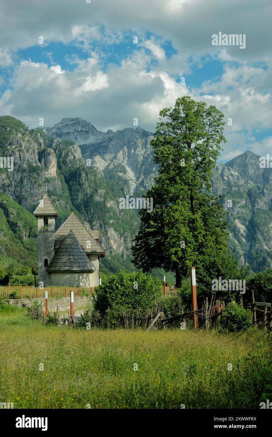 The church of Theth, Peaks of the Balkans, Accursed Mountains, Theth ...