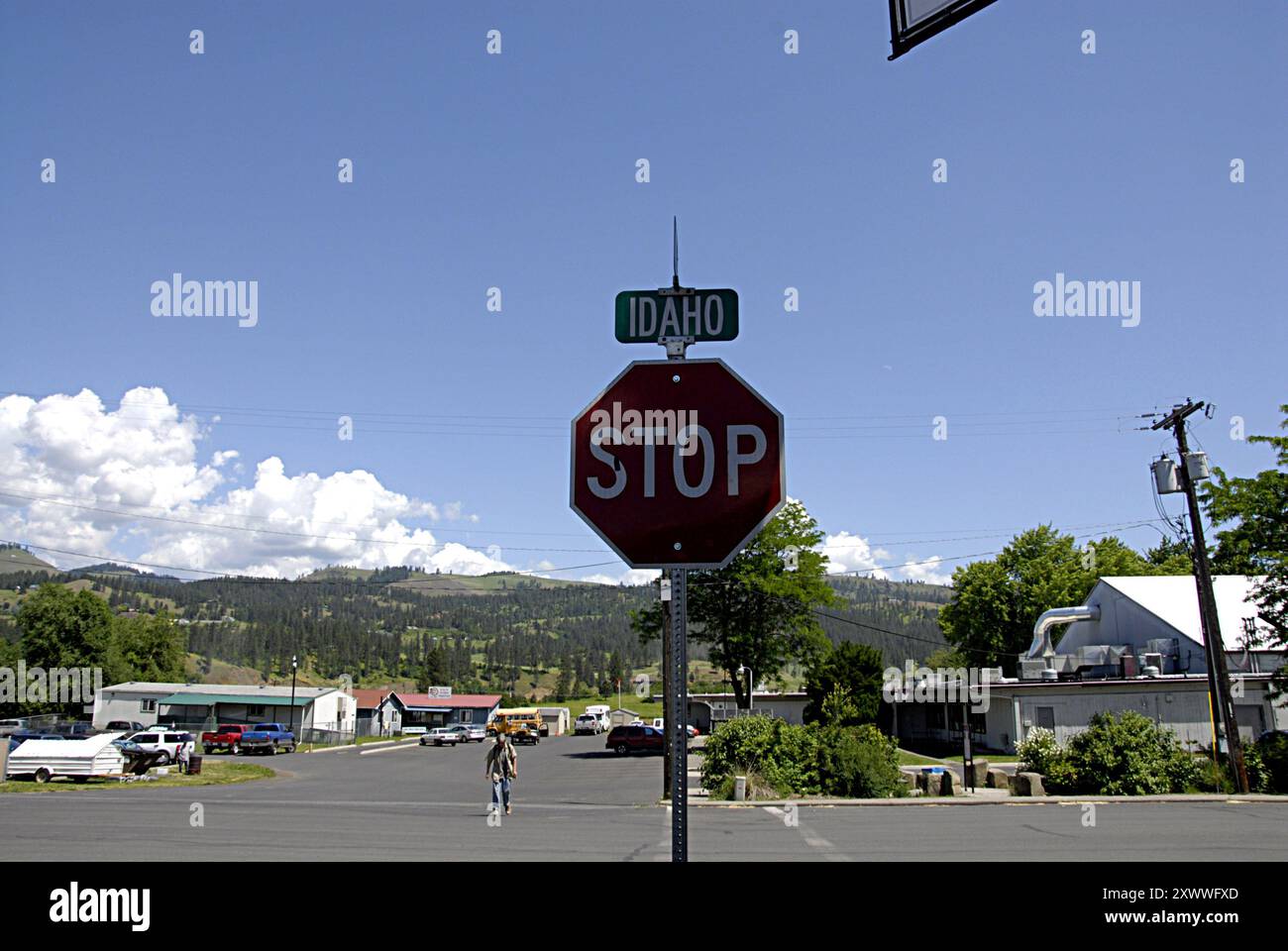 KAMIAH/IDAHO /USA- Daily life and business in Kamiah small western ...