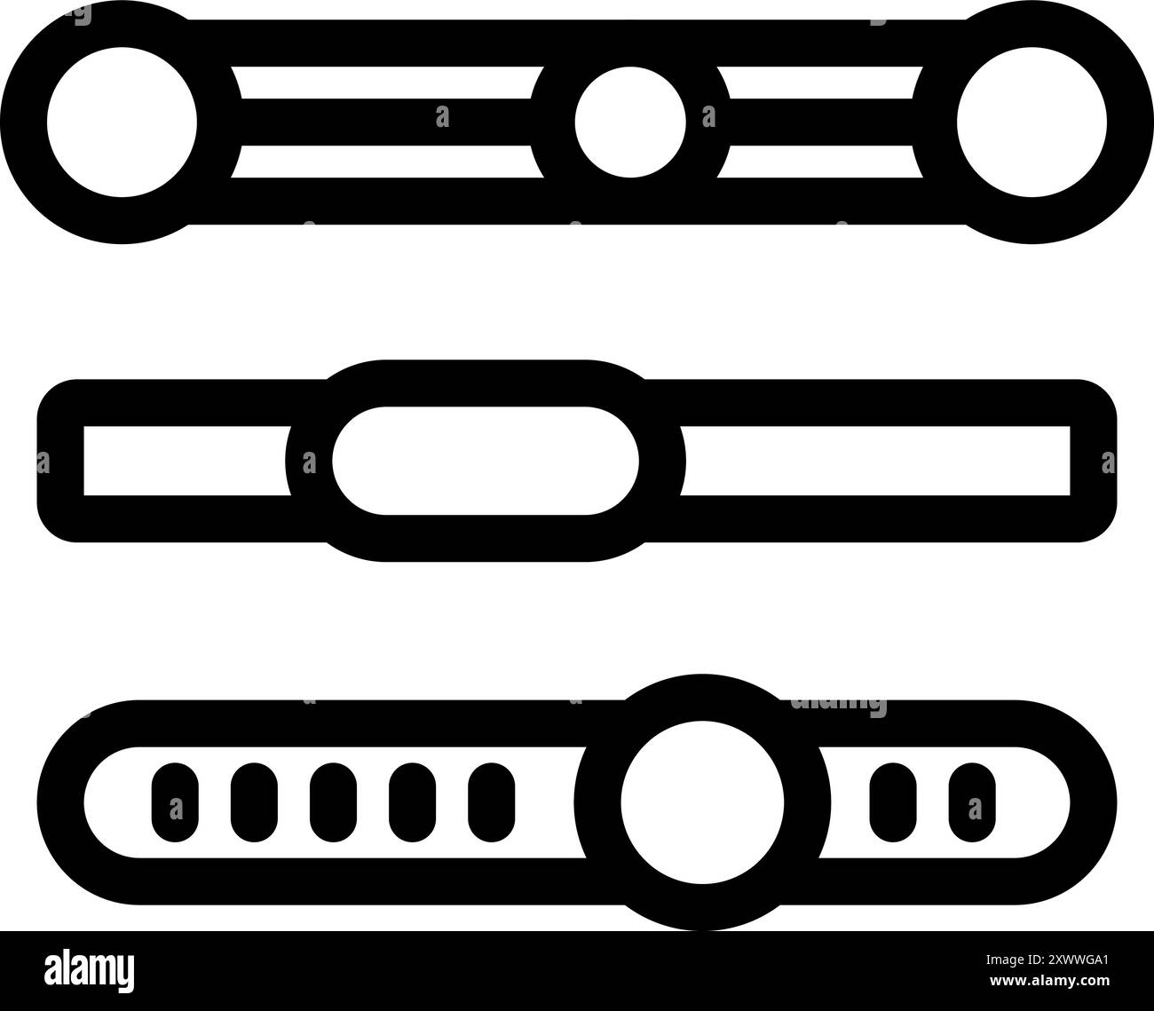 Horizontal handles Stock Vector Images - Alamy