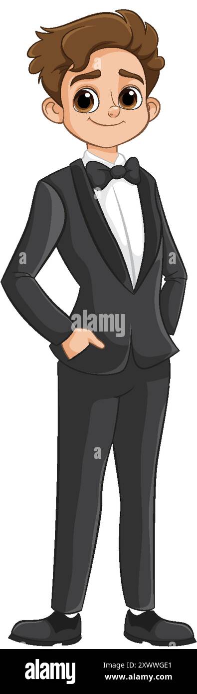 Young black man smiling in Stock Vector Images - Alamy