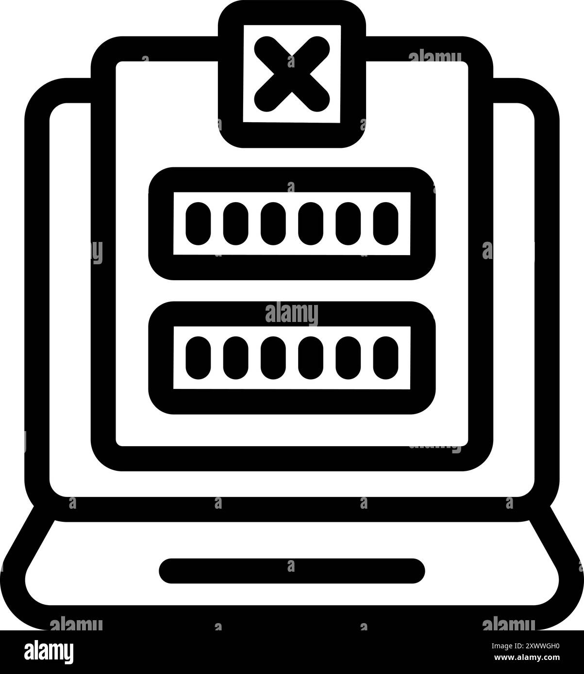 Online survey is being displayed on a laptop screen with a wrong answer ...