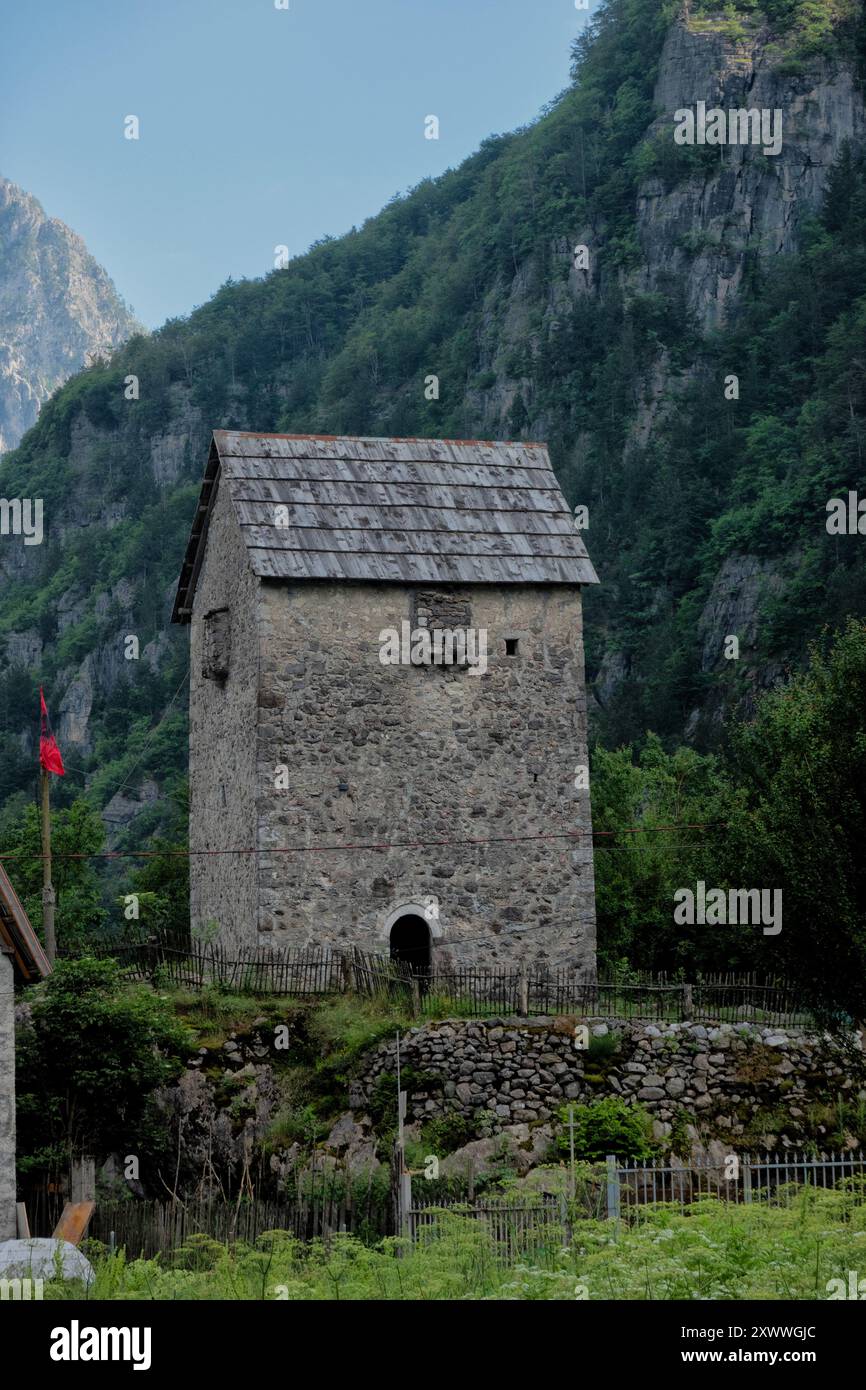 The Nicoll Kolçeku Kulla (tower house) for blood feuds, Peaks of the ...