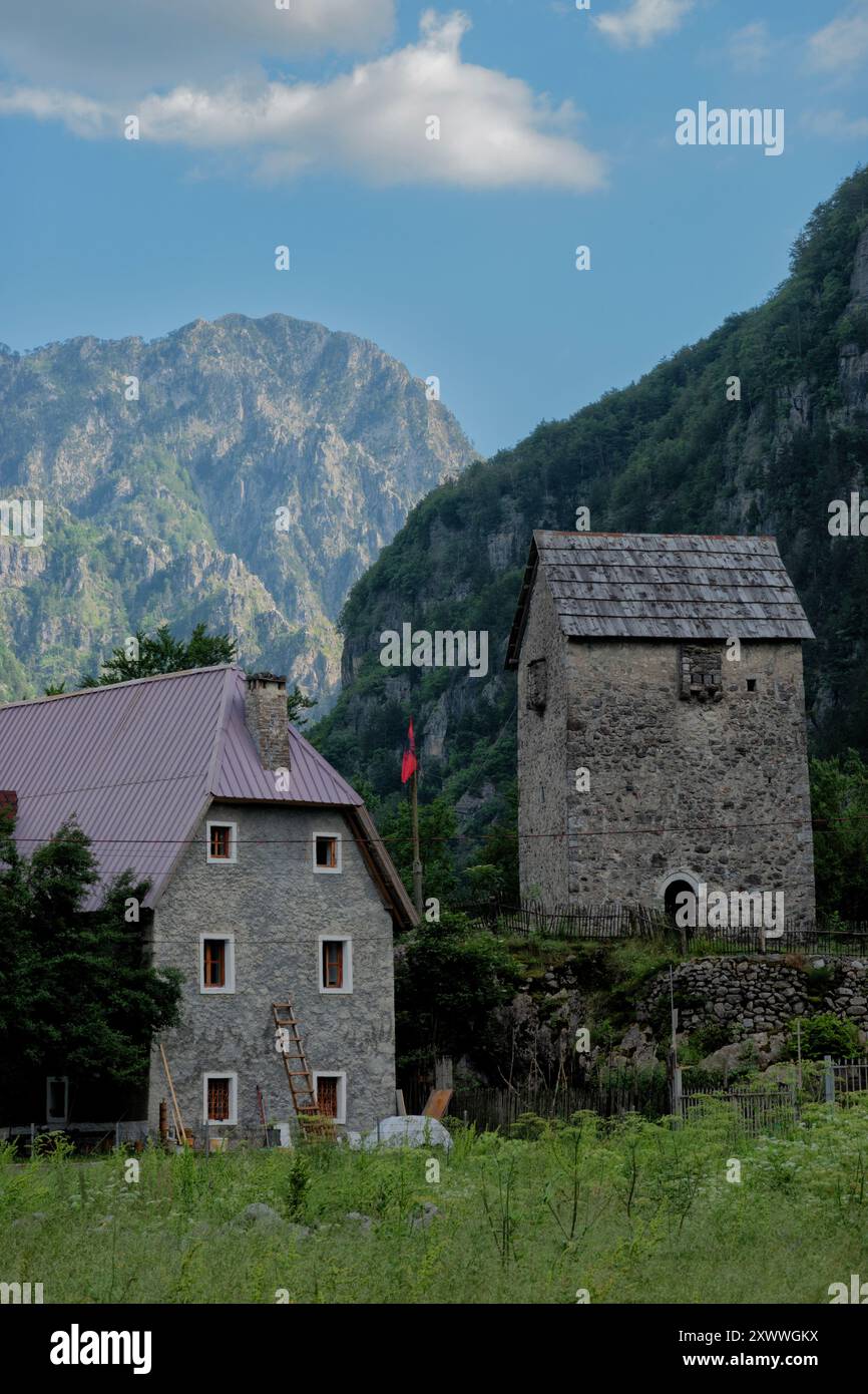 The Nicoll Kolçeku Kulla (tower house) for blood feuds, Peaks of the ...