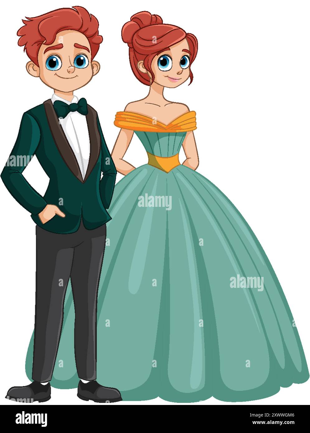 Evening dress suit couple Cut Out Stock Images & Pictures - Alamy