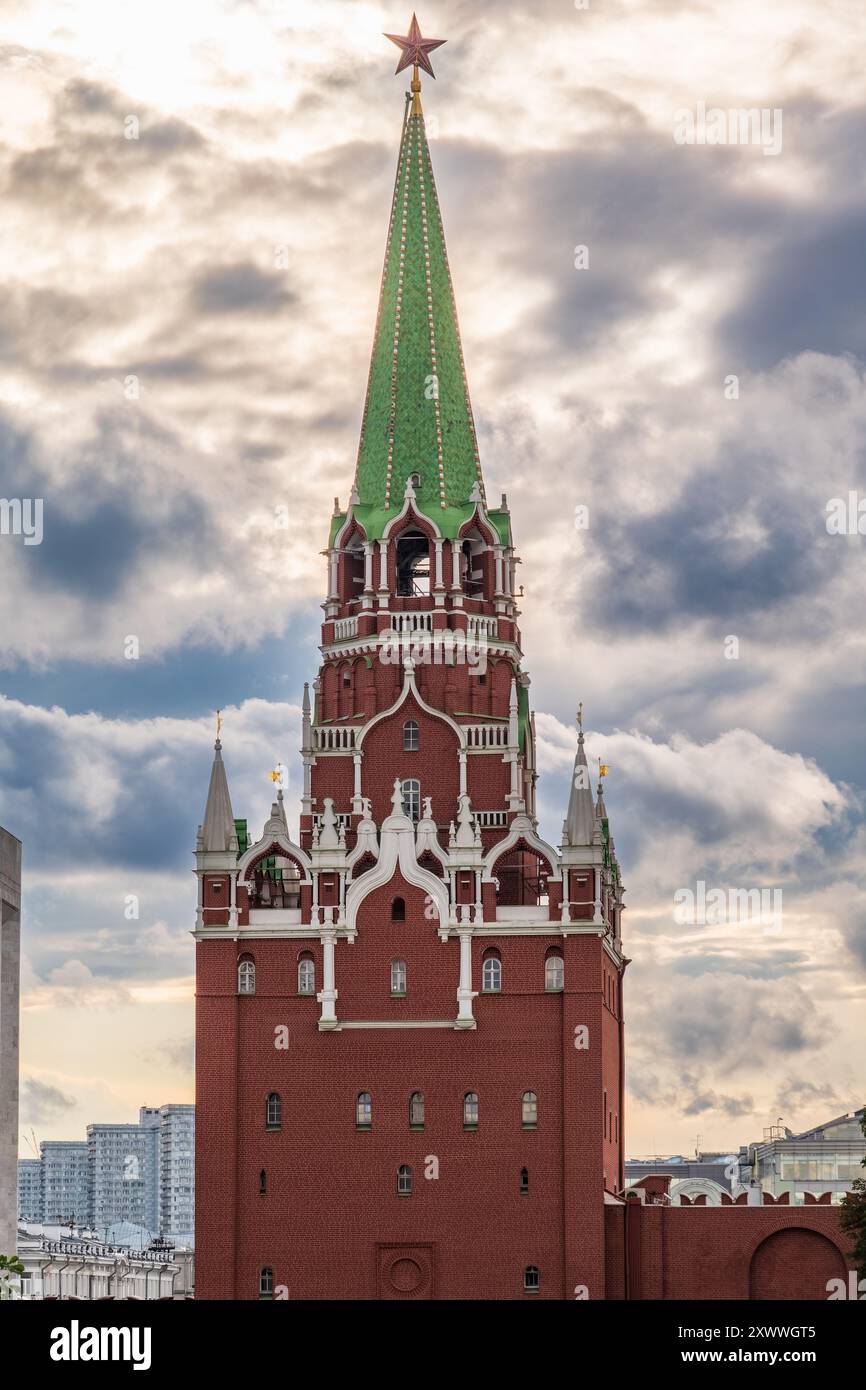 Spasskaya Tower of Moscow Kremlin. The Spasskaya Tower is the main ...