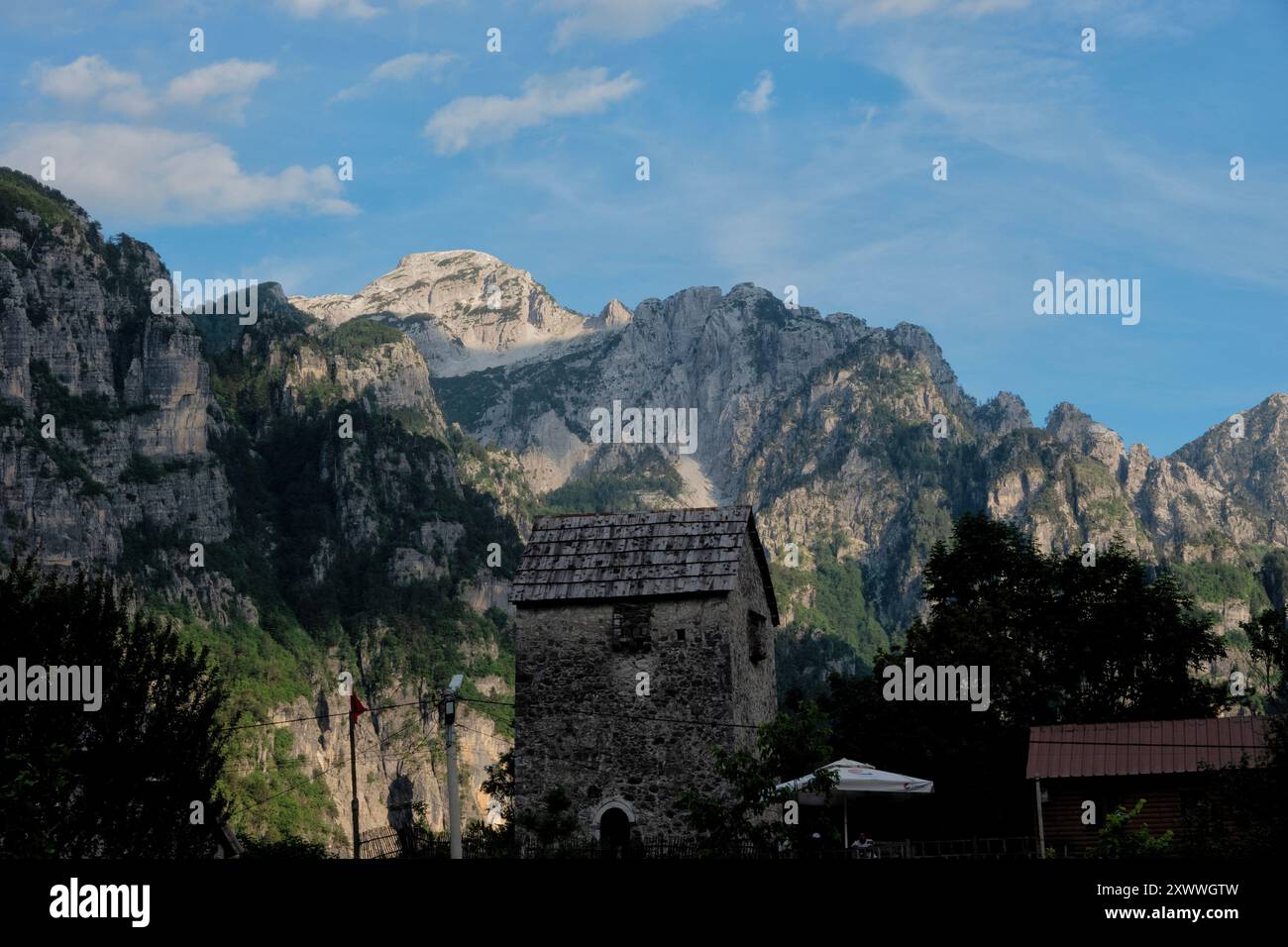 The Nicoll Kolçeku Kulla (tower house) for blood feuds, Peaks of the ...