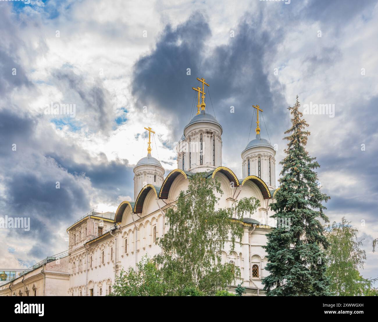 View of the Twelve Apostles' Church. Museum of the Moscow Kremlin ...