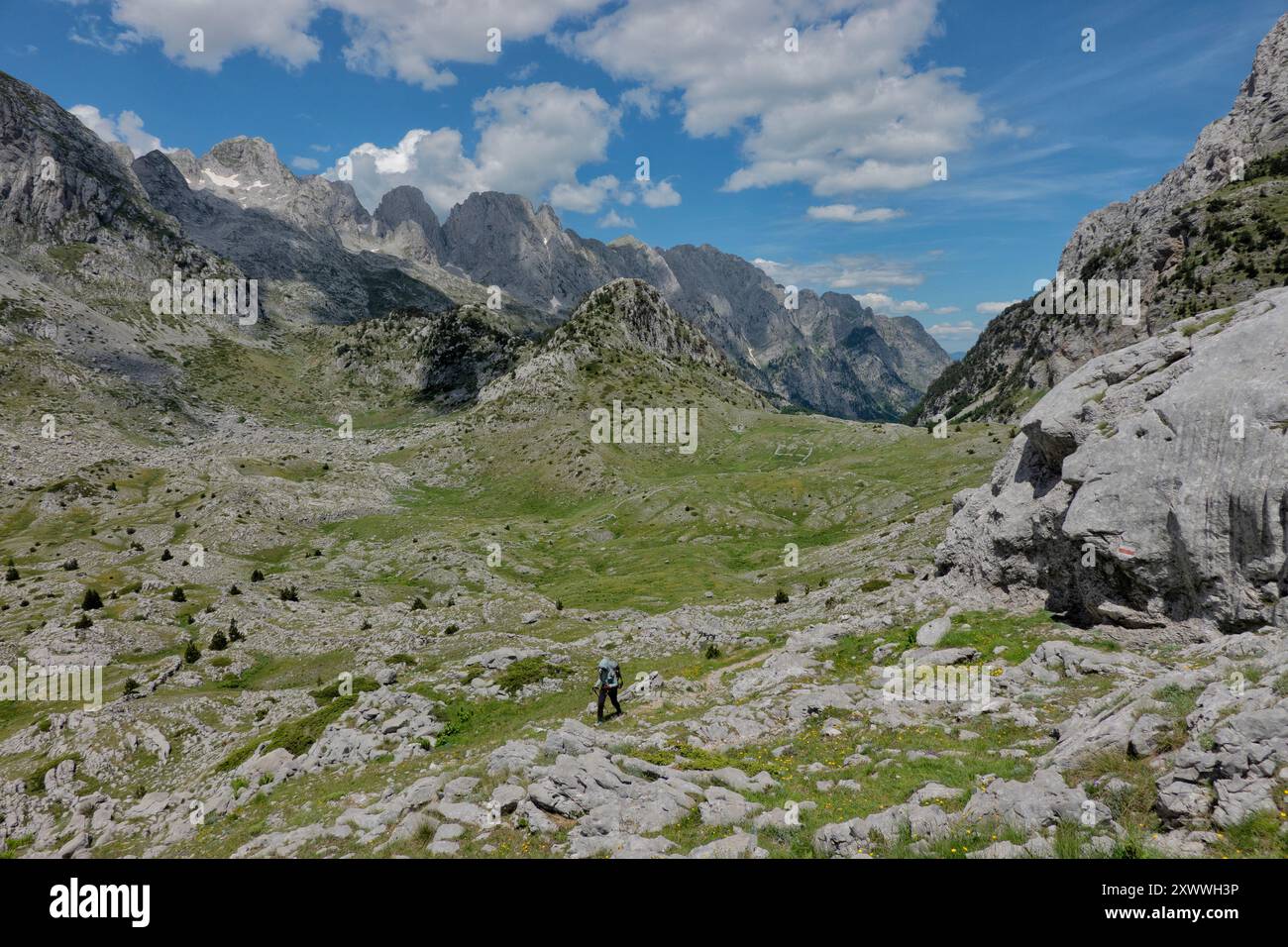 Trekking the stunning Peaks of the Balkans trail under the Karanfil ...