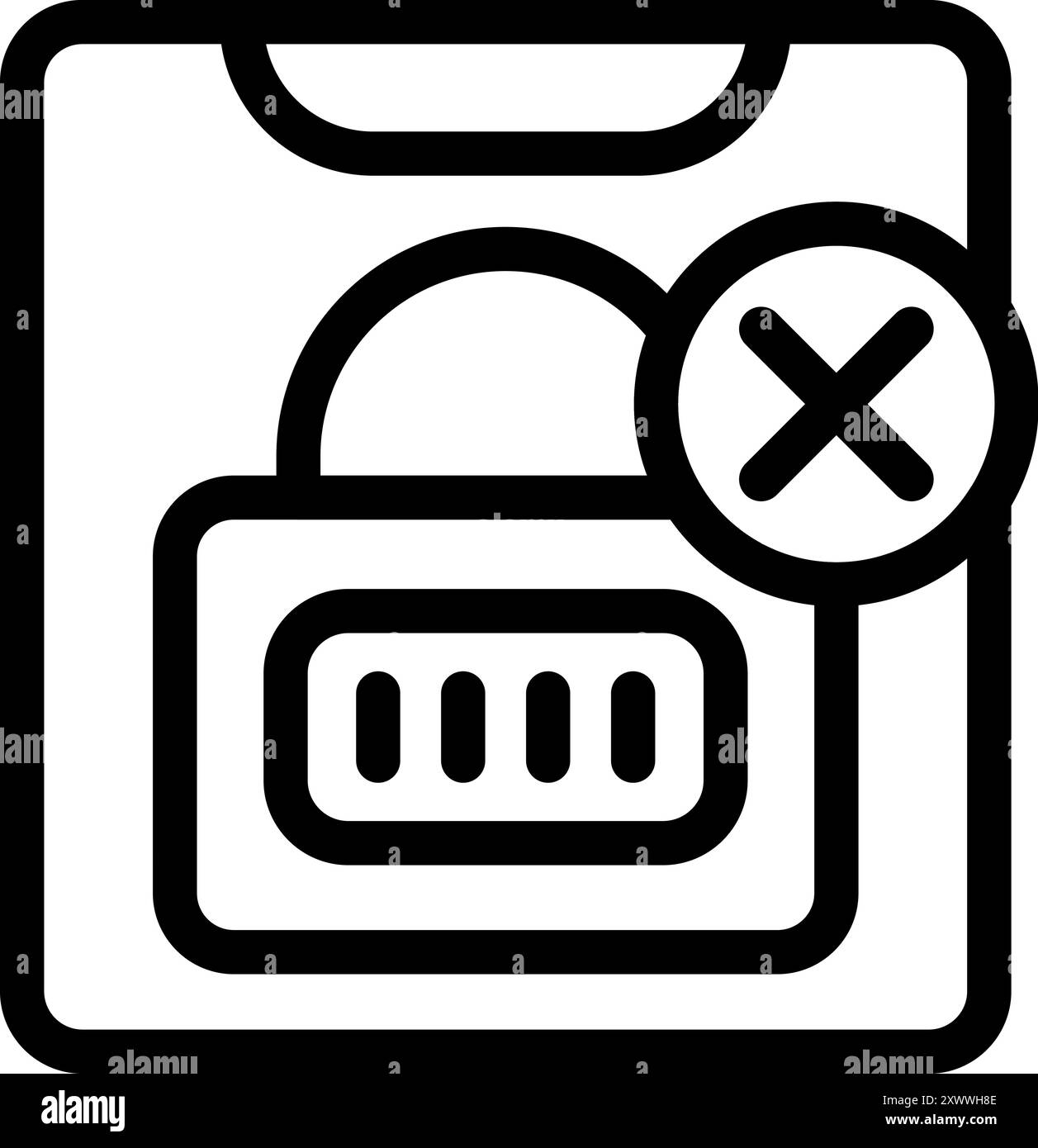 Privacy protection alert warning error Cut Out Stock Images & Pictures ...