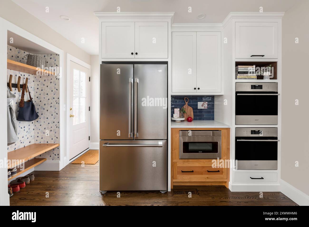 New flooring is red oak with custom stain hi-res stock photography and ...