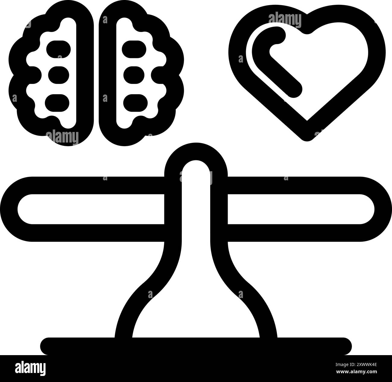 Simple design representing the concept of emotional intelligence with ...