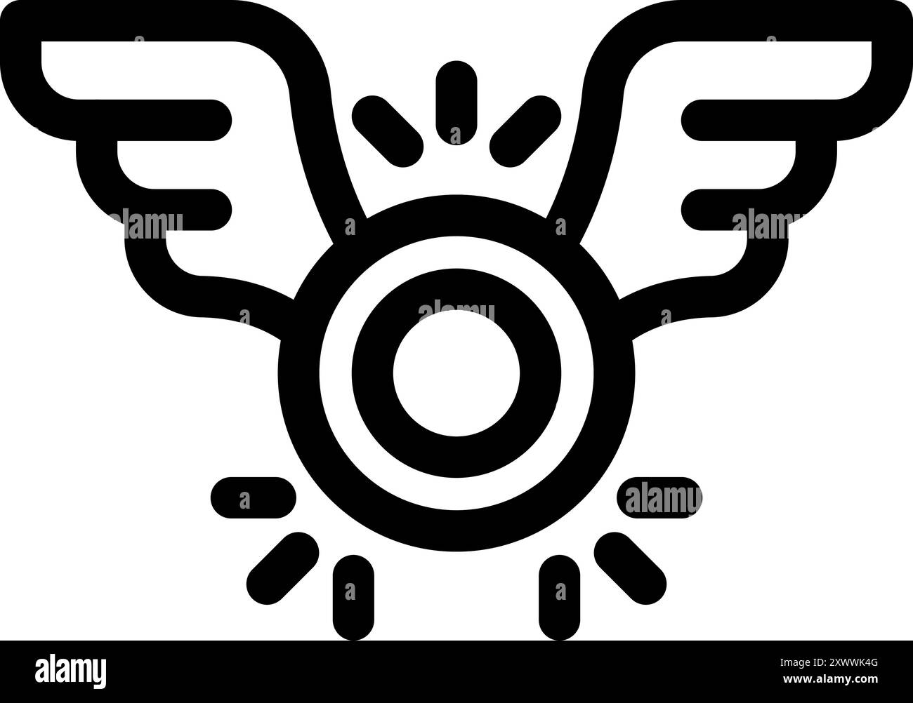 Simple yet powerful icon depicting a shining award adorned with ...