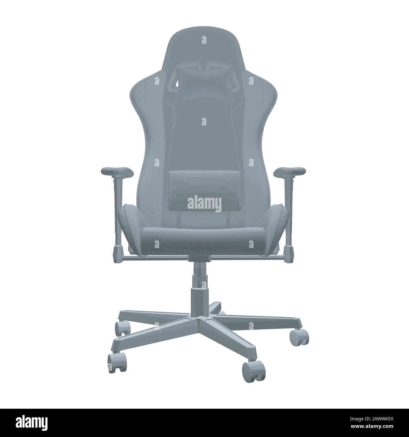 Gaming chair polygonal vector illustration. Drawing of computer chair ...