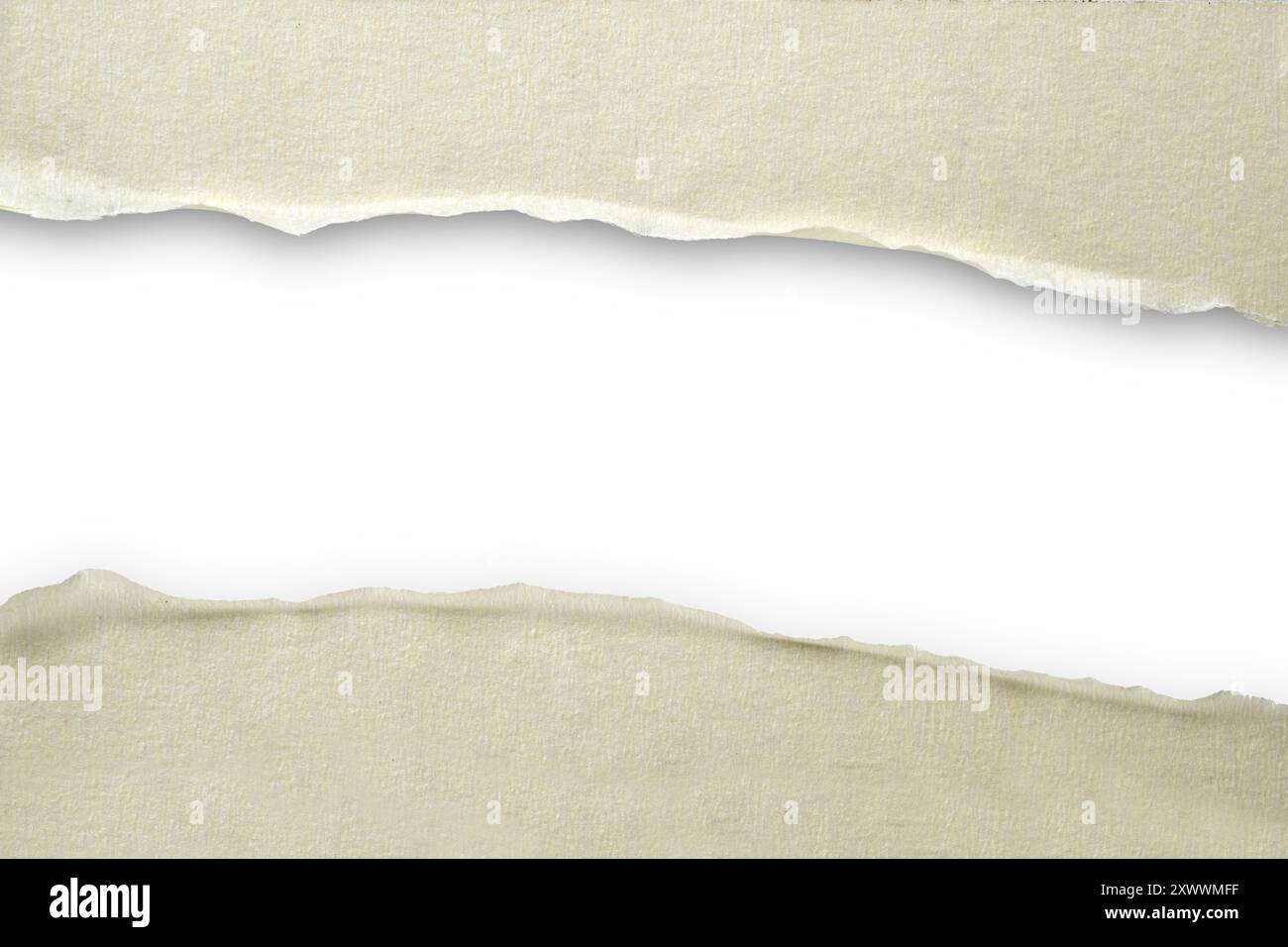 A torn piece of paper with a white background. The paper is torn in ...