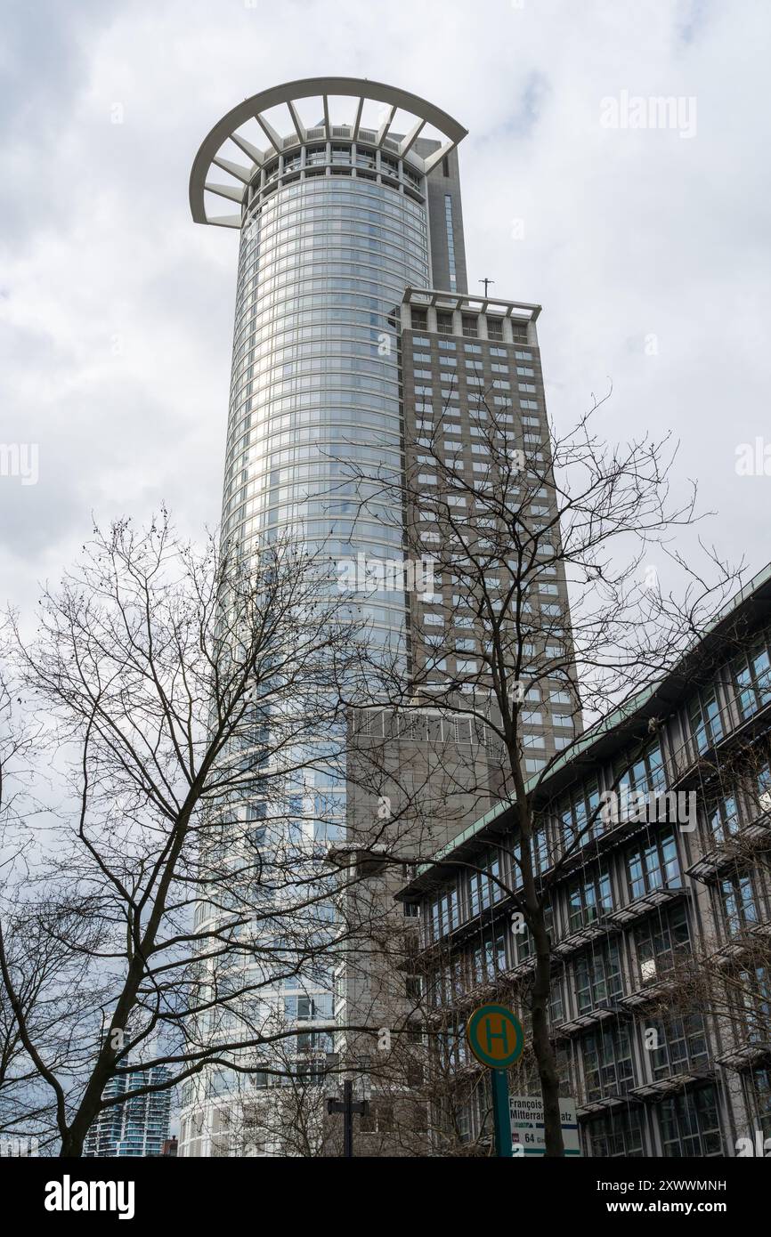 The Frankfurt German Skyline on a Spring Day Stock Photo - Alamy