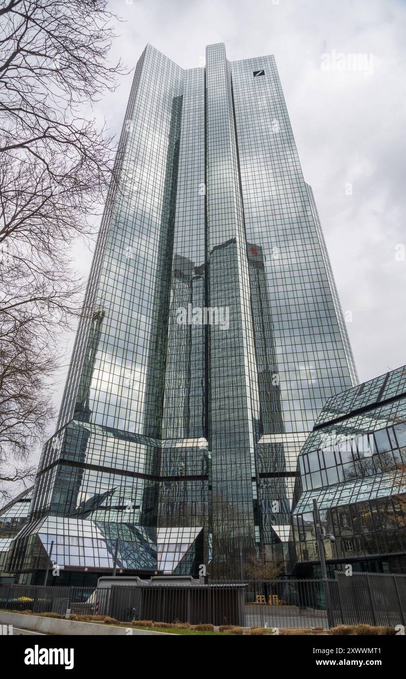 The Frankfurt German Skyline on a Spring Day Stock Photo - Alamy