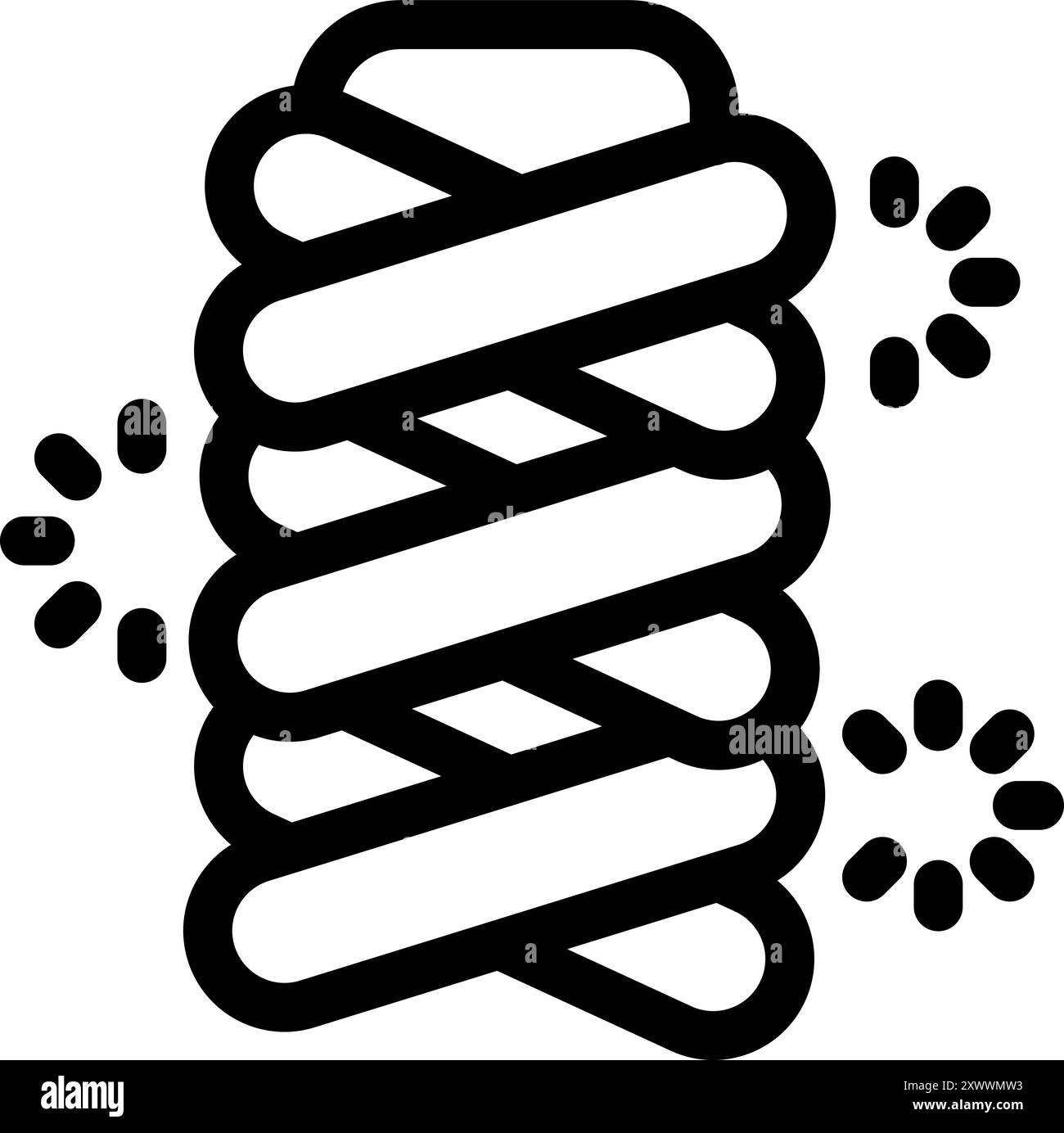 Minimalist icon of a fluorescent light bulb saving energy with a ...