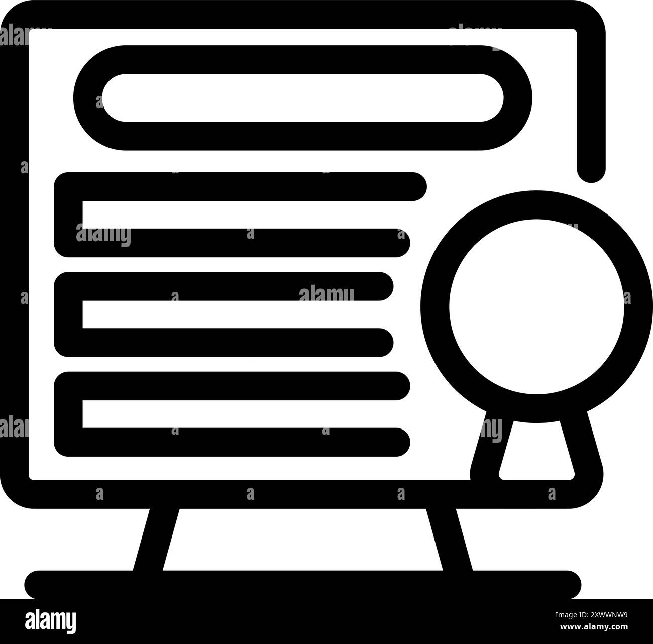 Electronic document is displayed on a screen with a stamp of approval ...