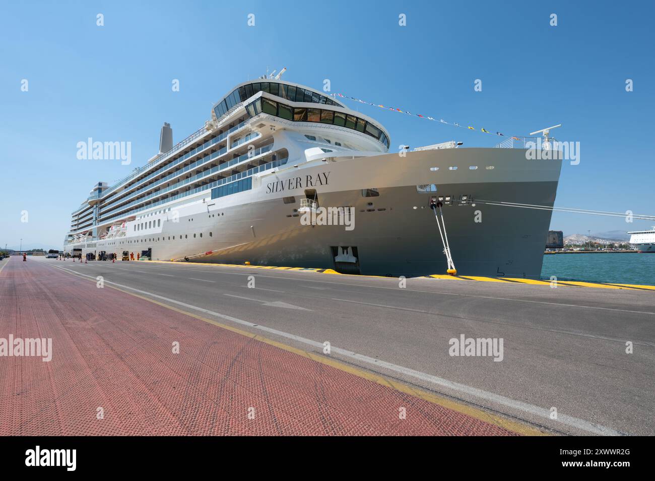 Piraeus, Greece - July 19, 2024: Silversea's newest cruise ship Silver ...