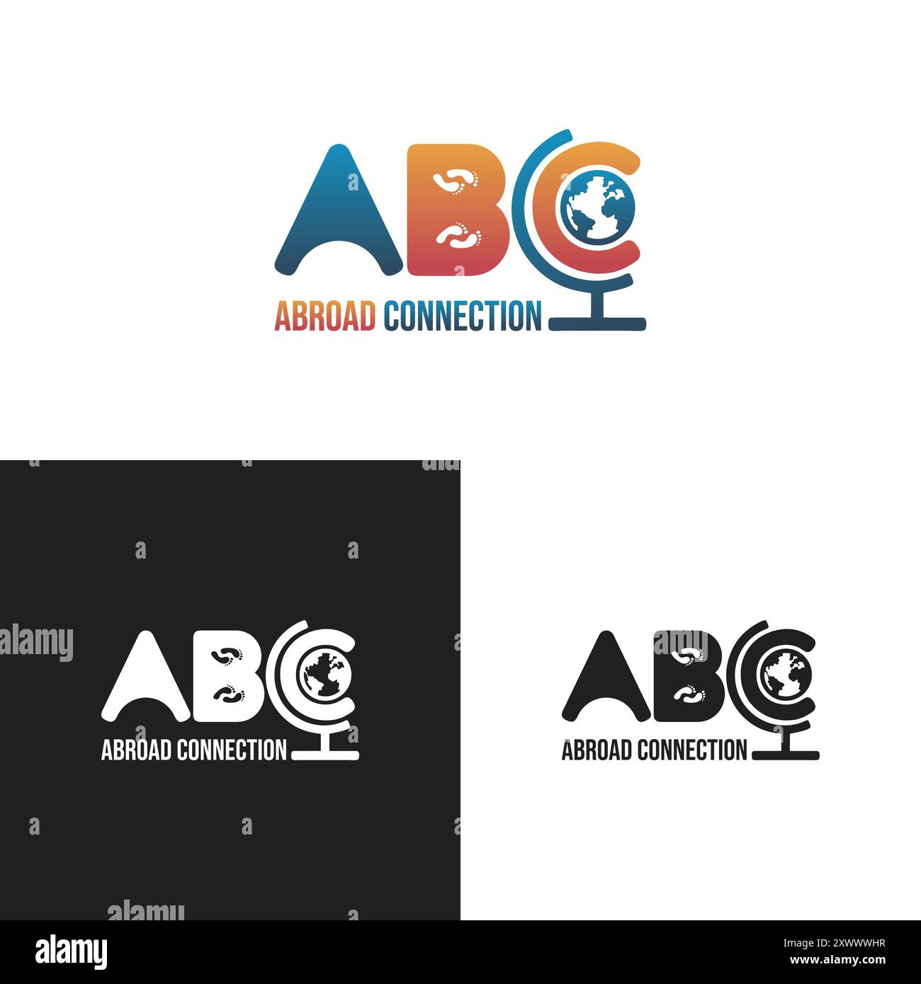 ABC Abroad Connection tourist logo design Stock Vector Image & Art - Alamy