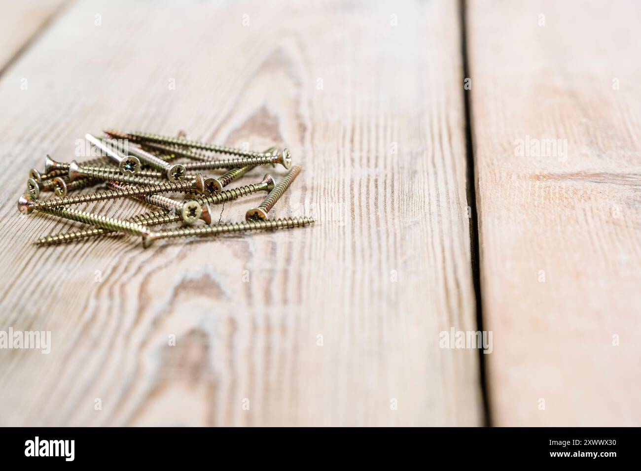 Wood Screws. Carpentry Tools and Work. High quality photo Stock Photo ...