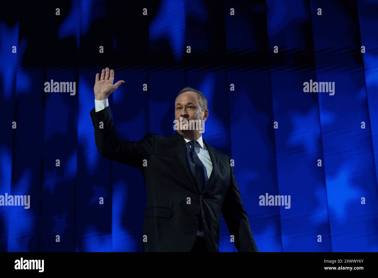 Second Gentleman Doug Emhoff delivers remarks at the 2024 Democratic ...