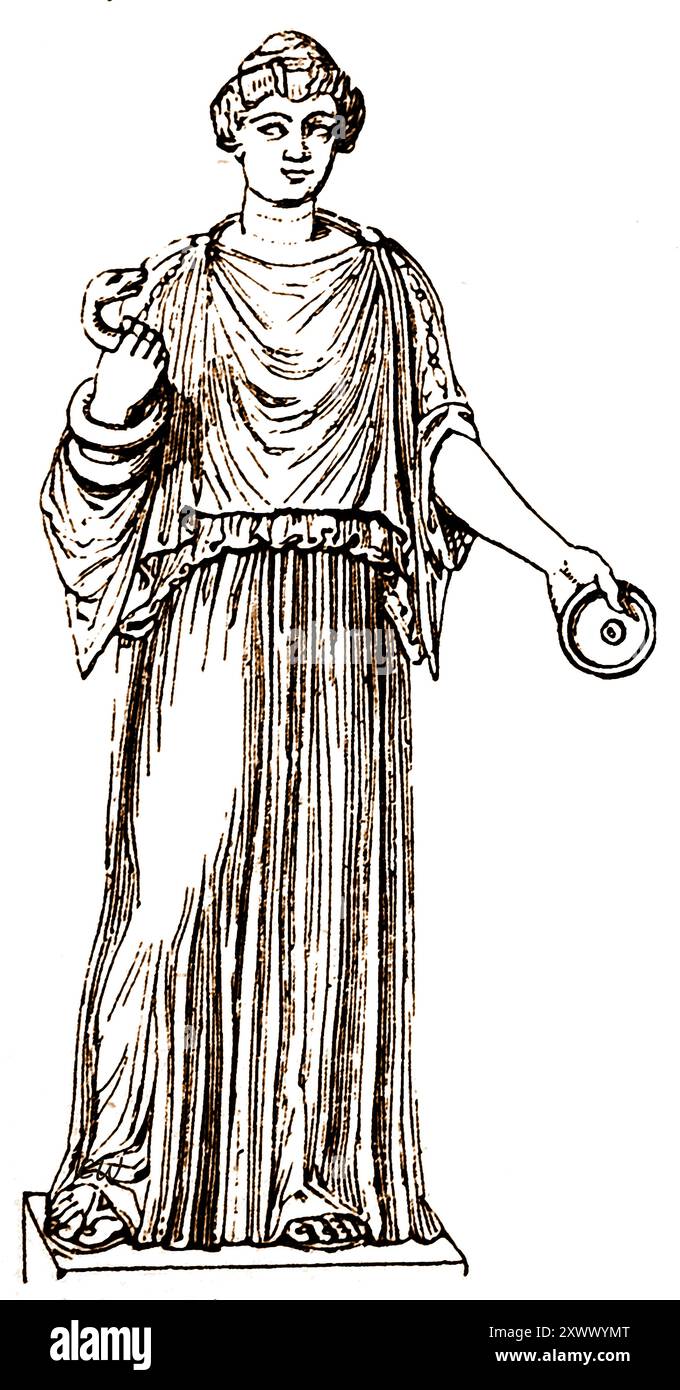 Hygeia the greek goddess of health hi-res stock photography and images ...