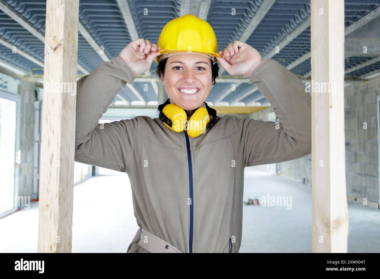 Female engineer looking at camera hi-res stock photography and images ...