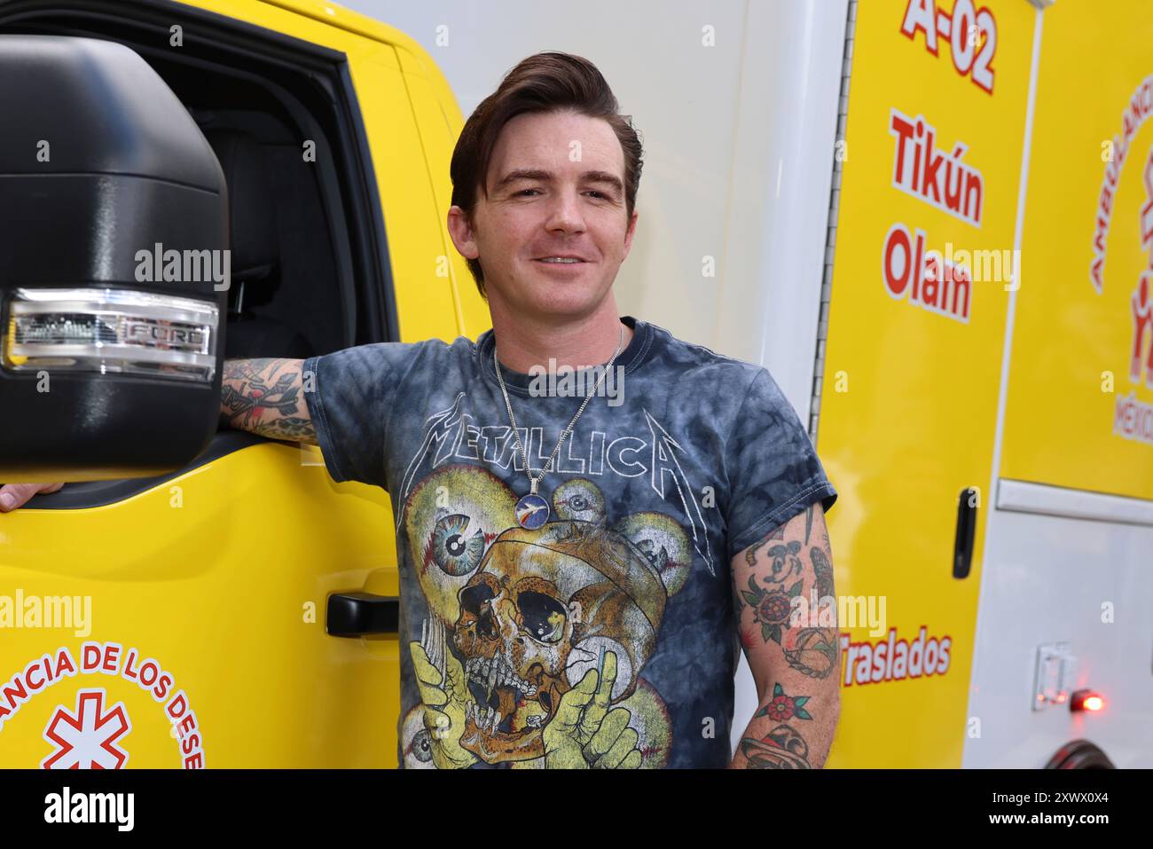 Mexico City, Mexico. 20th Aug, 2024. Drake Bell is posing during the ...