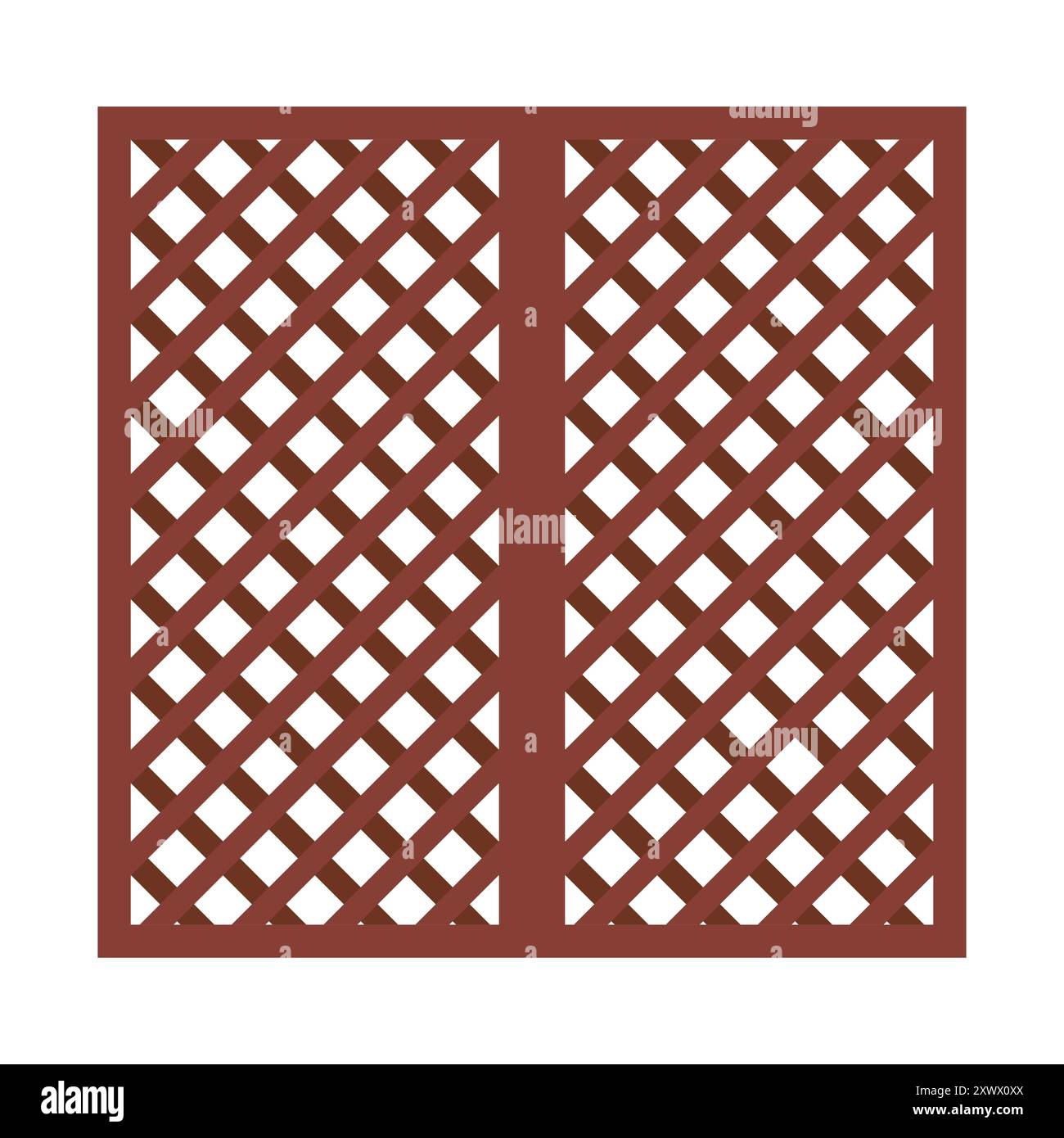 Cartoon Wooden Lattice Illustration Stock Vector Image & Art - Alamy