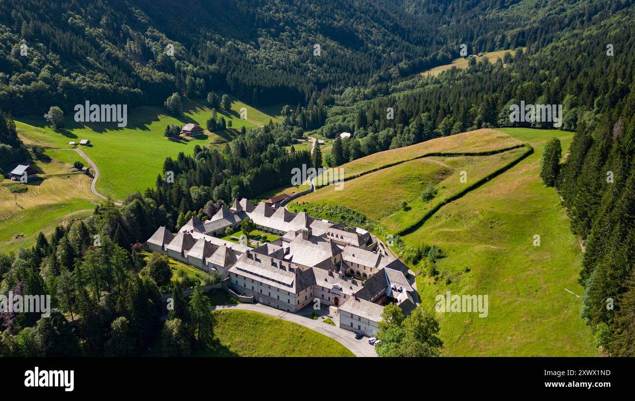 Aerial view historic carthusian monastery hi-res stock photography and ...