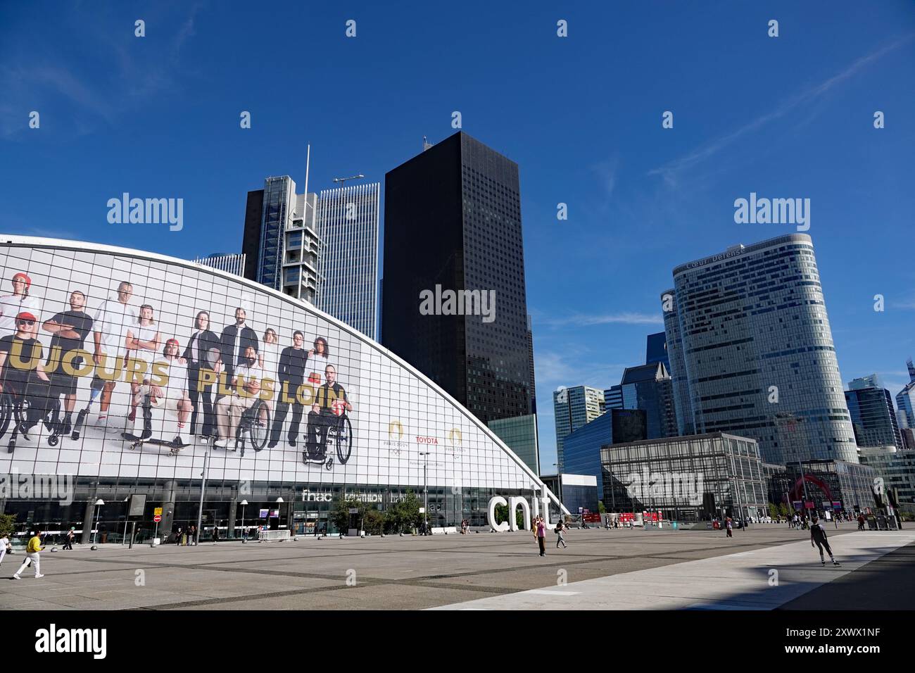 Office buildings in the Paris La Defense business district: buildings ...