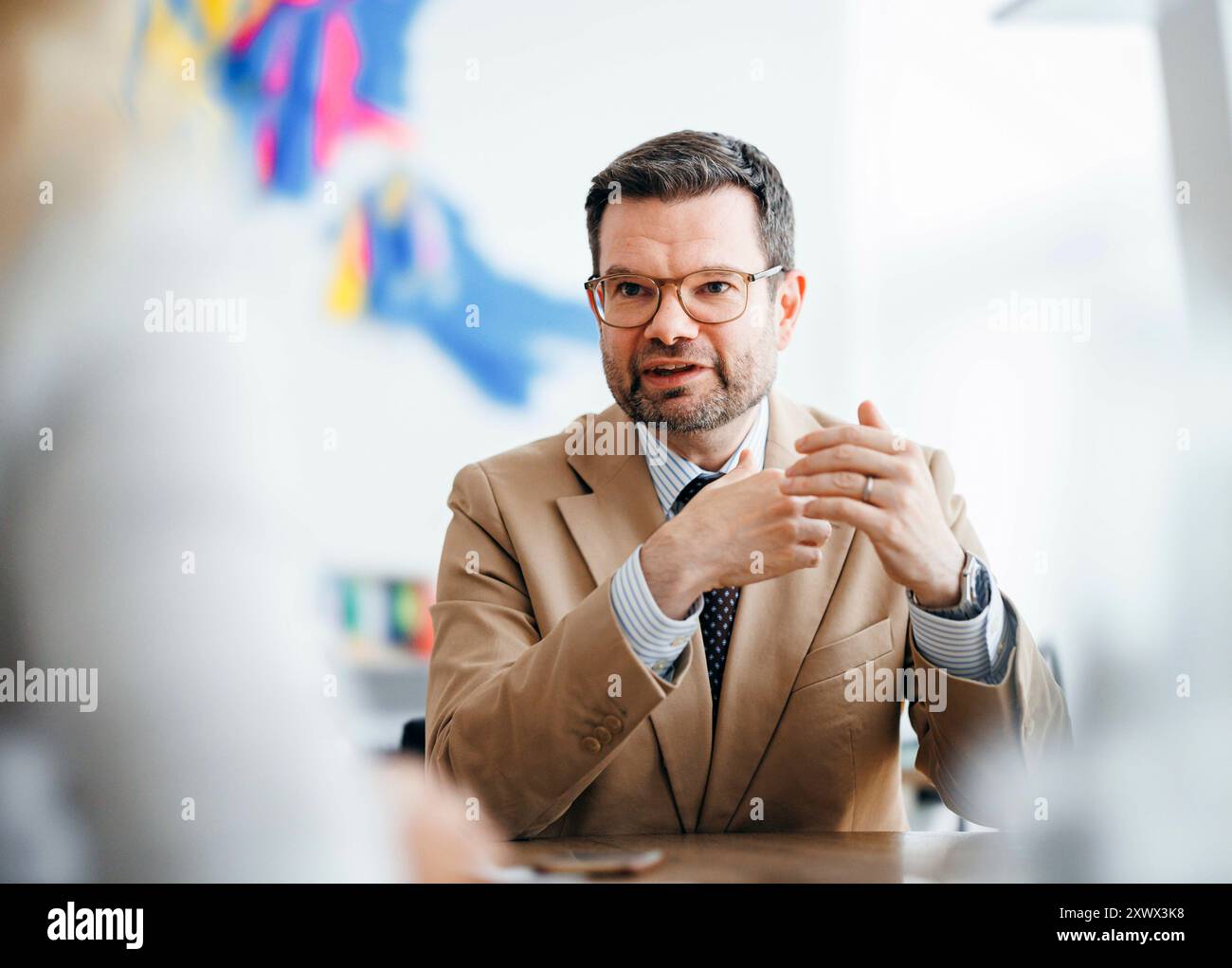Marco Buschmann (FDP), Federal Minister of Justice, recorded during an ...