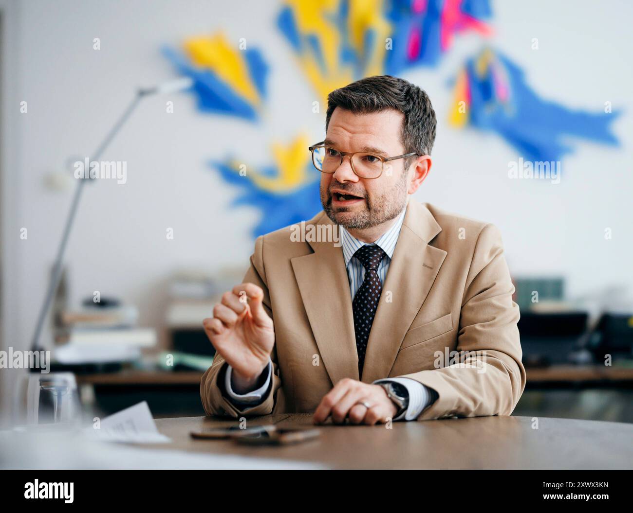 Marco Buschmann (FDP), Federal Minister of Justice, recorded during an ...