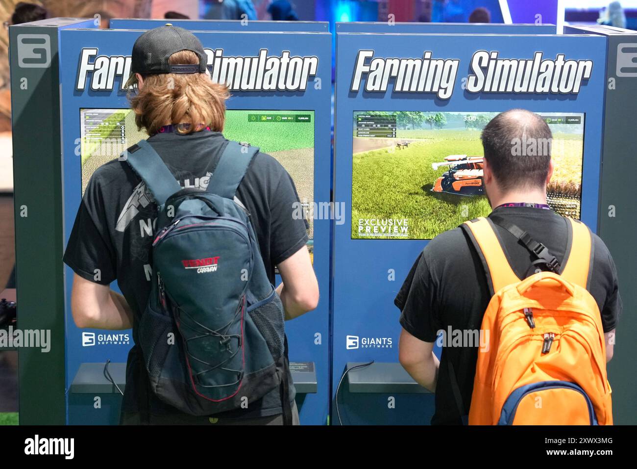 Eroeffnung Computerspielemesse Gamescom 2024 Gamer und Spieler beim ...