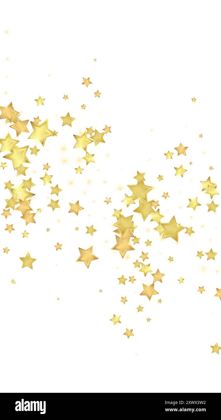Magic stars vector overlay. Gold stars scattered around randomly ...