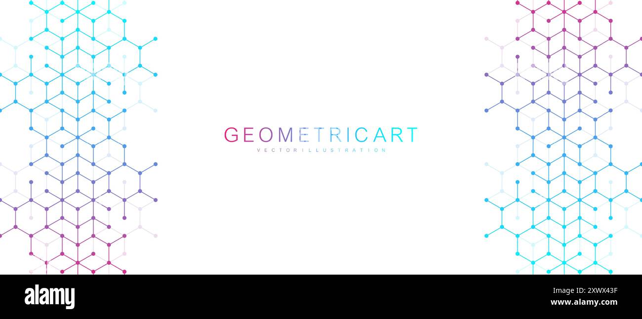 Modern abstract background with triangle and hexagon shapes. Triangular ...