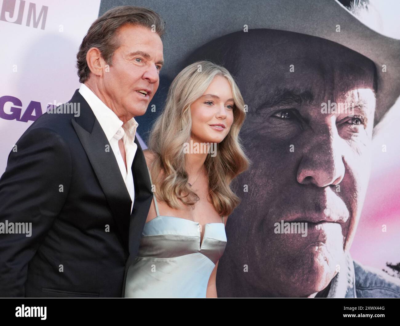 Los Angeles, USA. 20th Aug, 2024. (L-R) Dennis Quaid and Zoe Grace ...