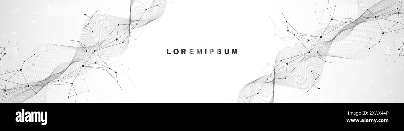 Digital Abstract Connection Dots And Lines Network Connection Structure Technology Polygonal